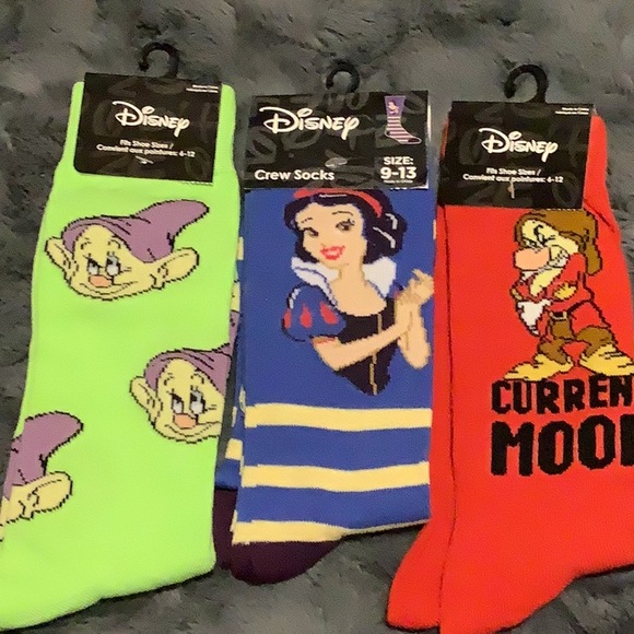 Disney | Underwear & Socks | Disney Snow White Dopey Grumpy Socks ...